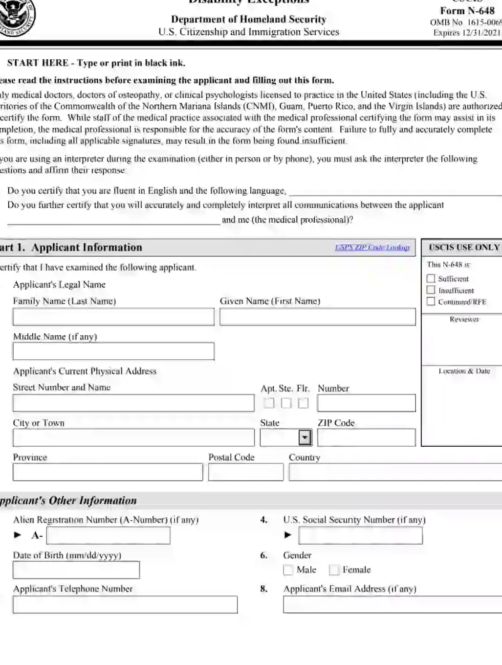 Form N-648: Una Guía Esencial Para Inmigrantes En Estados Unidos ...